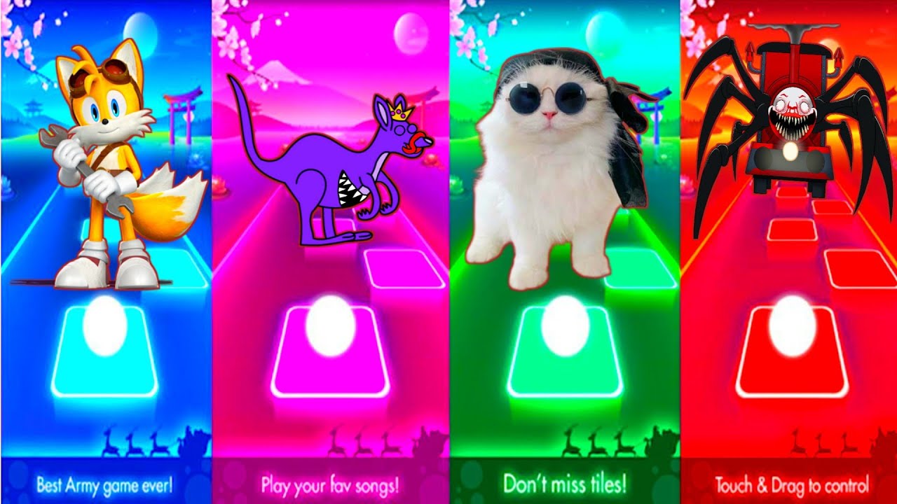 Crazy_Tails🆚Queen_Bouncelia🆚Huh_Cat🆚Choo_Choo_Charles_2D ️Who is the ...