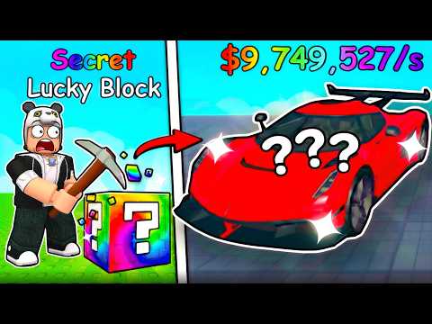 ROBLOX'TA ŞANSLI BLOK KIRIP $10 MİLYONLUK ARABA ÇIKARDIM! 😱 Roblox