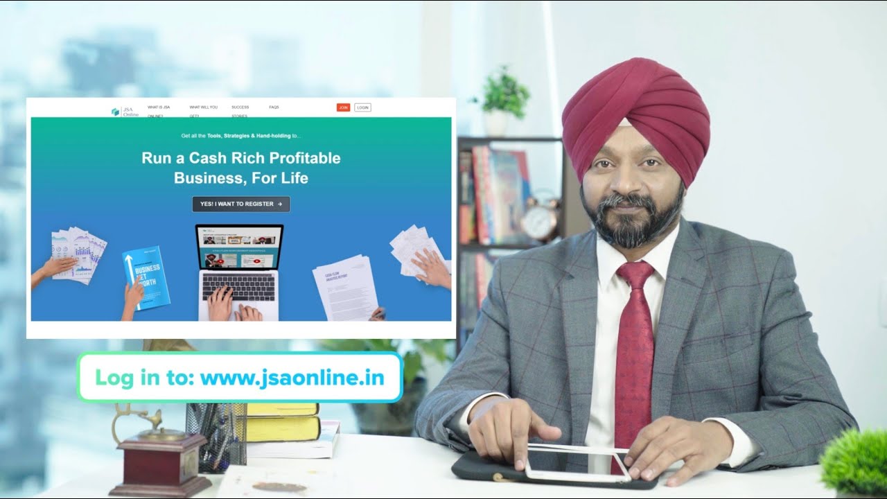 JSA Online | Business Explainer Video | Jagmohan Singh | India's Leading Cashflow Coach - YouTube