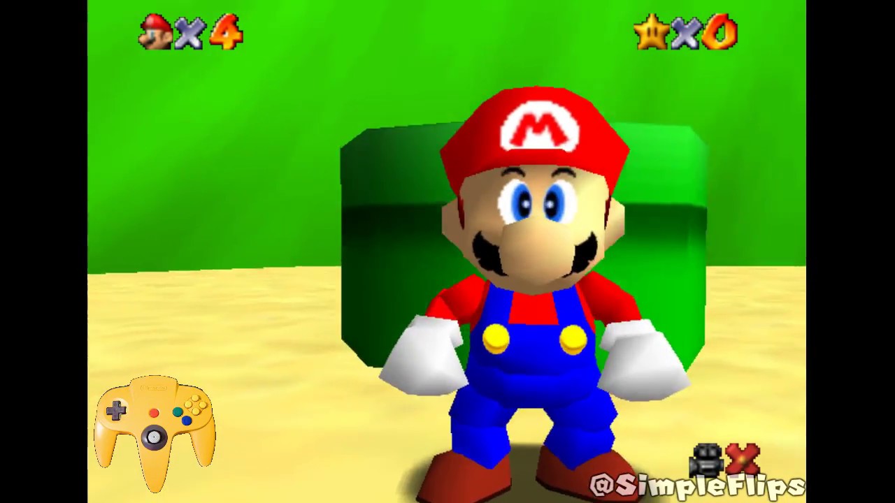 Playing Super Mario 64 in 0 A/B Presses - YouTube