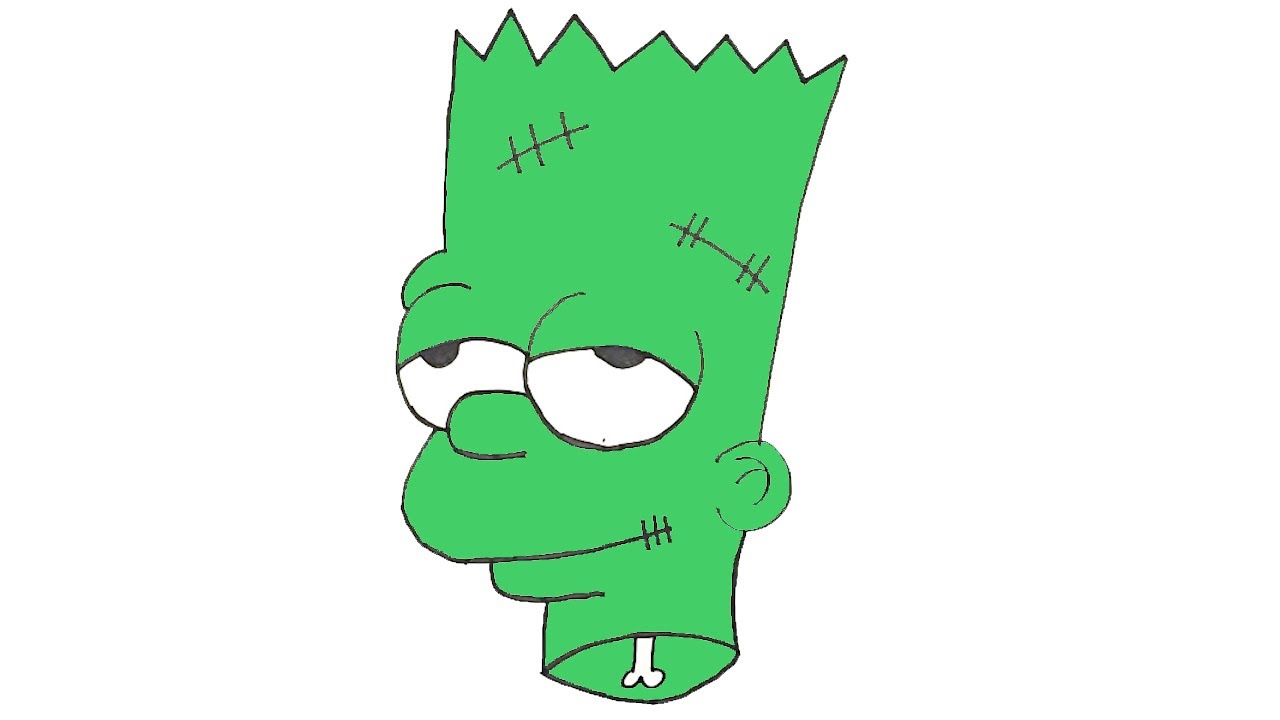Como desenhar a BART FRANKENSTEIN /HOW TO DRAW BART FRANKENSTEIN - YouTube