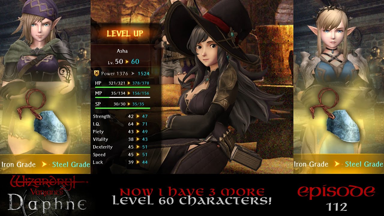 Getting Milana, Asha, and Flut to Level 60 — Wizardry Variants Daphne ...