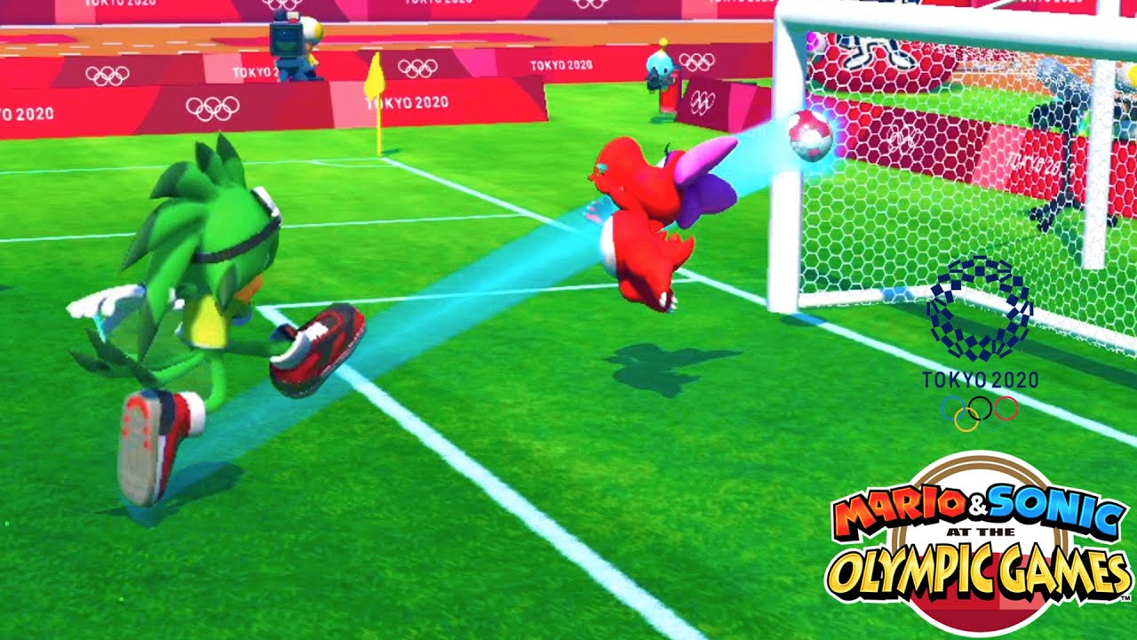 Mario and sonic at the Olympic Games Tokyo 2020 Football 2 player Jet ...