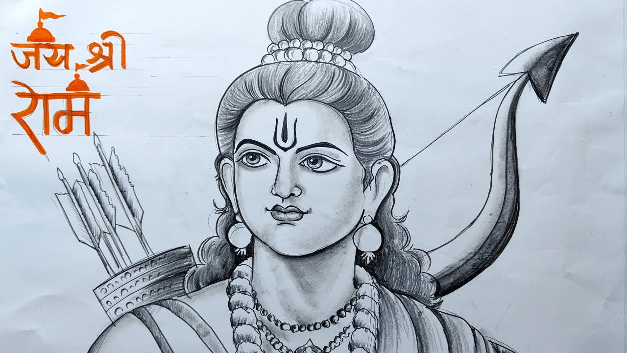 shree ram drawing easy step by step,ram mandir drawing,ram navami ...