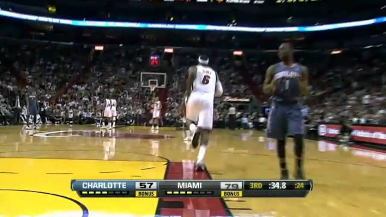 LeBron James HUGE Windmill Dunk vs. Bobcats (in HD) - YouTube