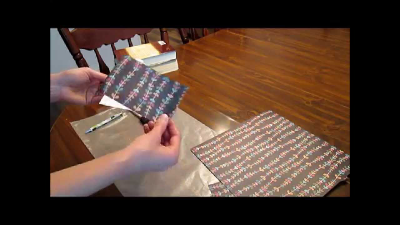 DIY Note Card with Modge Podge - YouTube