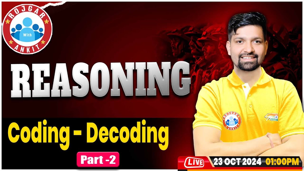 One shot ssc gd 2025 || Reasoning coding&decoding || by sandeep sir rwa - YouTube