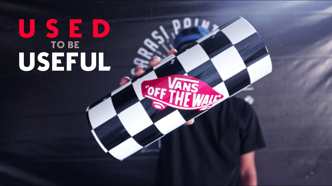 Painting Vans Logo on Used Handcrafts using Aerosol - YouTube