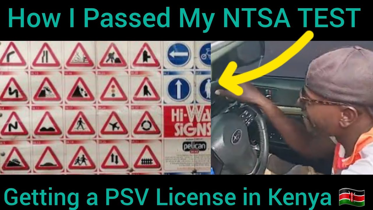 GETTING A PSV License in Kenya 🇰🇪 How to Pass NTSA #driving Test - YouTube