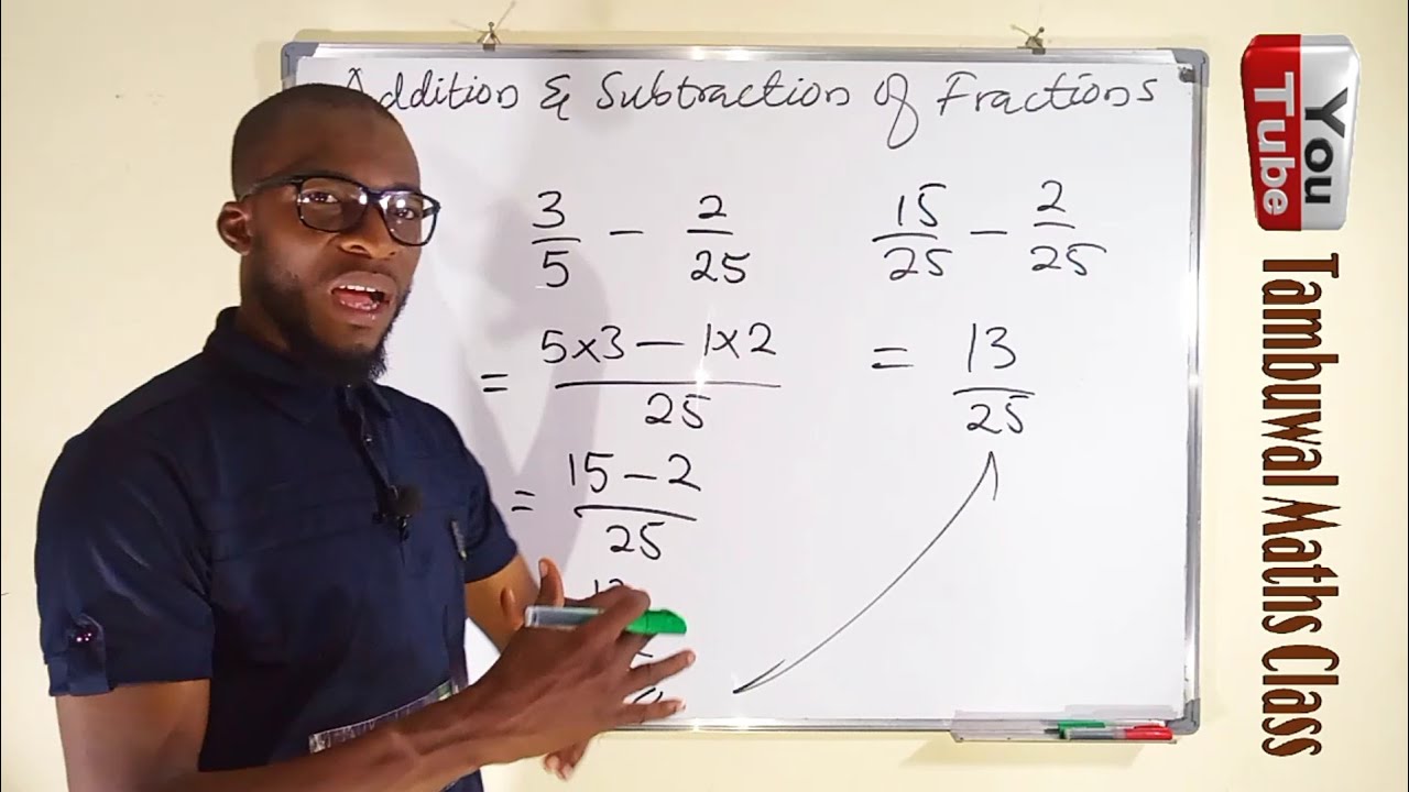 Addition and Subtraction of Fractions - YouTube