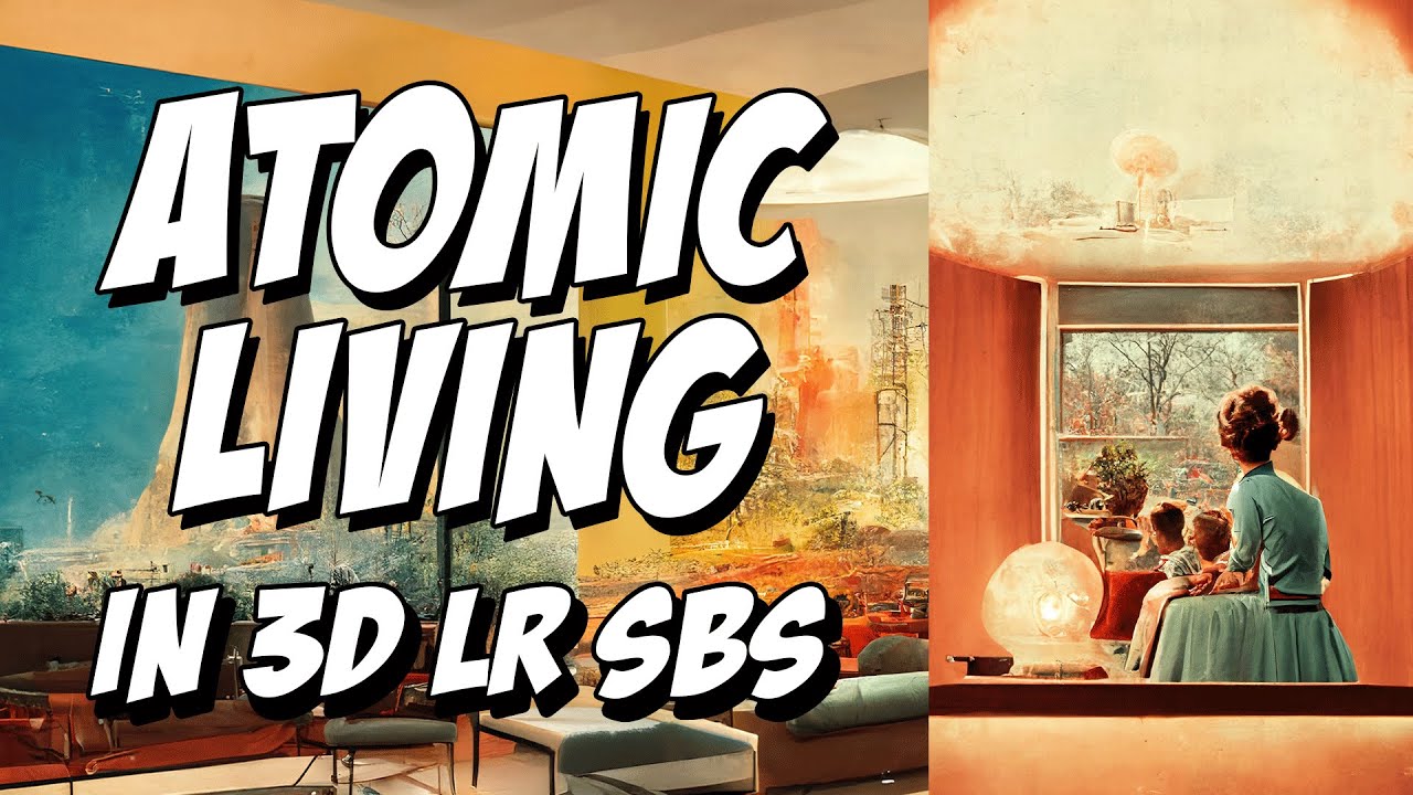 ATOMIC LIVING 🌆💥 | 3D Side-by-Side (LR SBS) | AI-Generated Nuclear Test ...