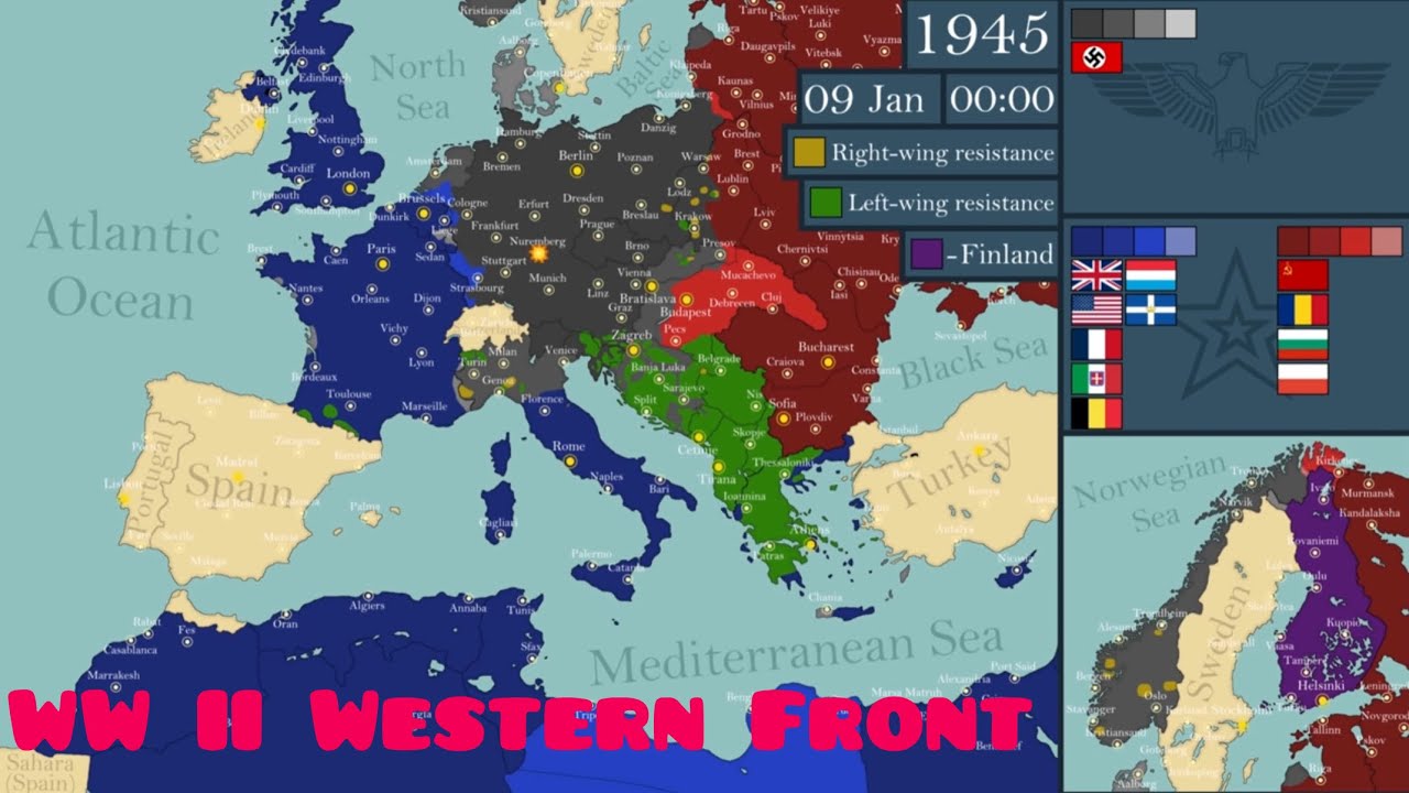 WW2 Western Front every day - YouTube