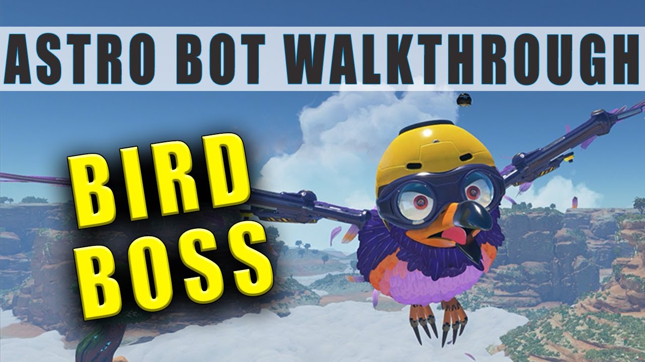 Astro Bot Bird Boss Fight - How to beat Falcon McFly the Giant Bird - YouTube