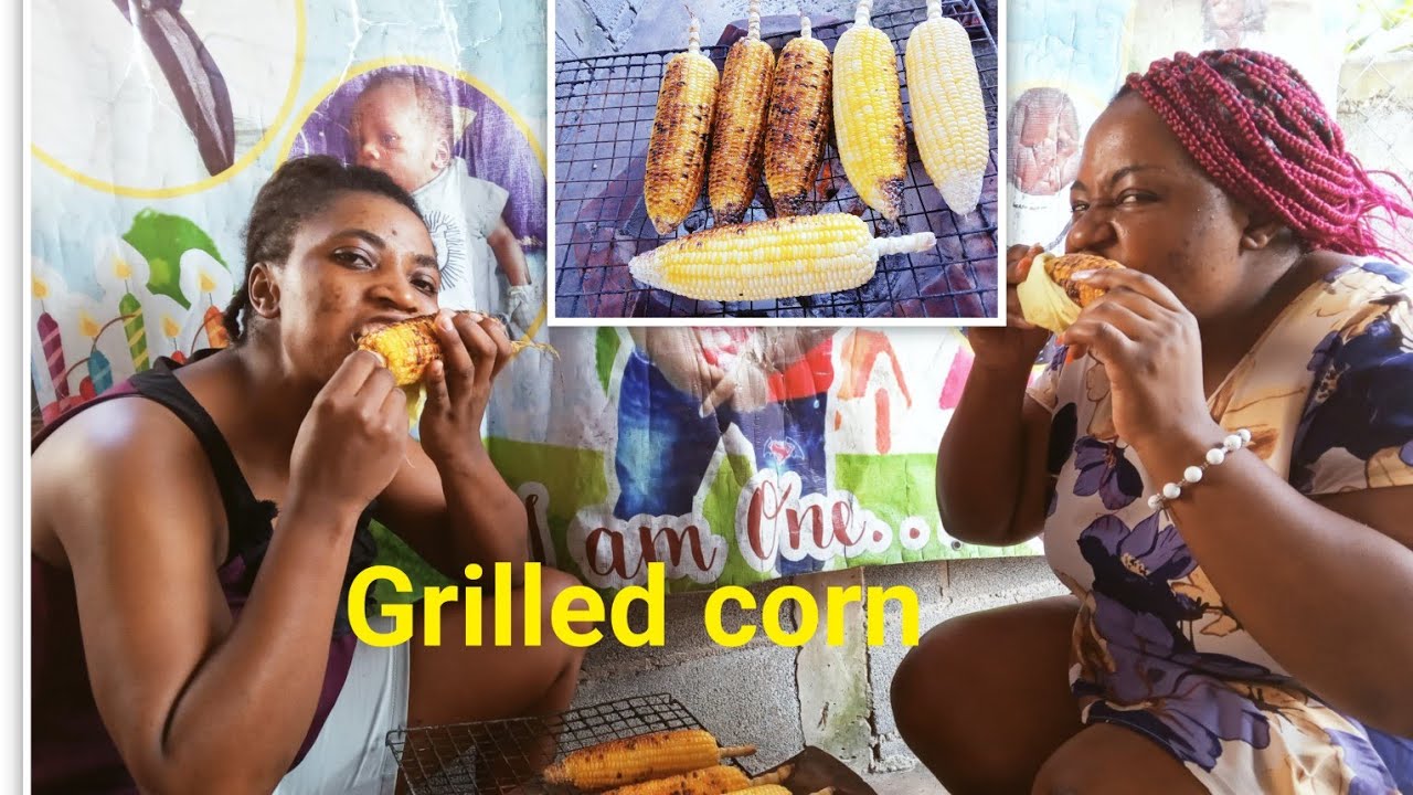 Grilled corn/African/Cameroonian 🇨🇲 way/best method - YouTube
