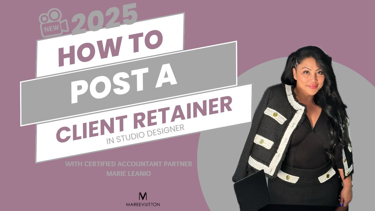 How to Post Client Retainer in Studio Designer 2025 - YouTube