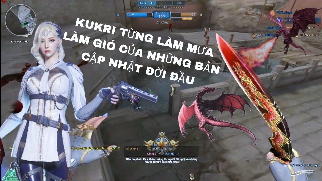 CROSSFIRE VN: KUKRI IMMORTAL DRAGON VS CHARACTER ROXANA THIÊN THẦN ...