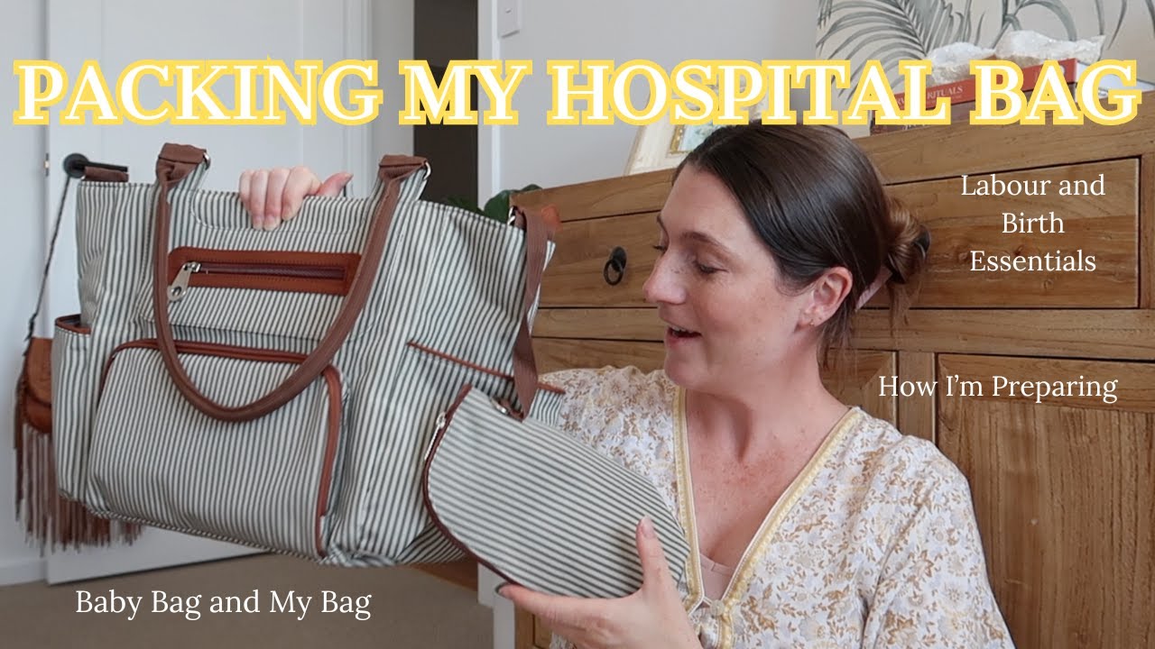 PACKING MY HOSPITAL BAG + BABY BAG | Prepping for Labour and Birth, Baby Essentials | CARLY ...