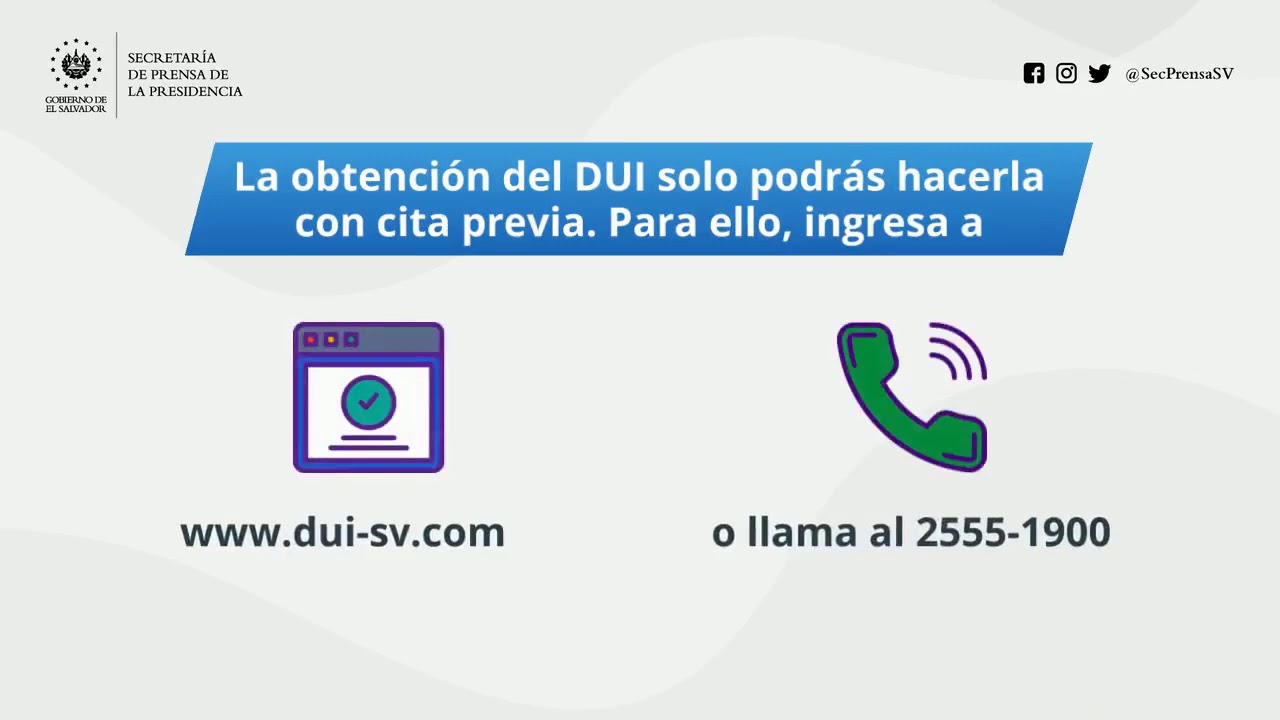 Sigue estos pasos para obtener, reponer o renovar tu DUI - YouTube