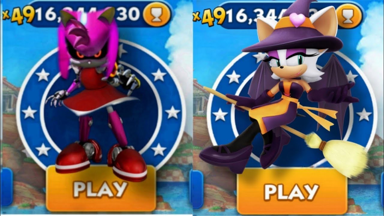 Sonic Dash - Metal Amy VS Rouge Dash | Movie Sonic vs All Bosses (Zazz ...