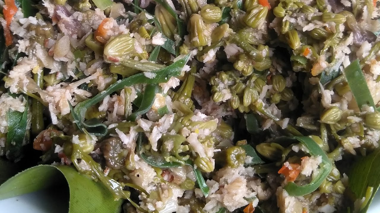 Masak Urap Bunga Singkong Pedas Dan Gurih #masakandesa - YouTube