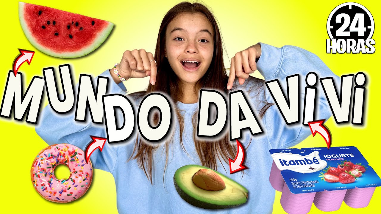 SÓ Posso Comer COMIDA Com as letras do MUNDO DA VIVI! - YouTube
