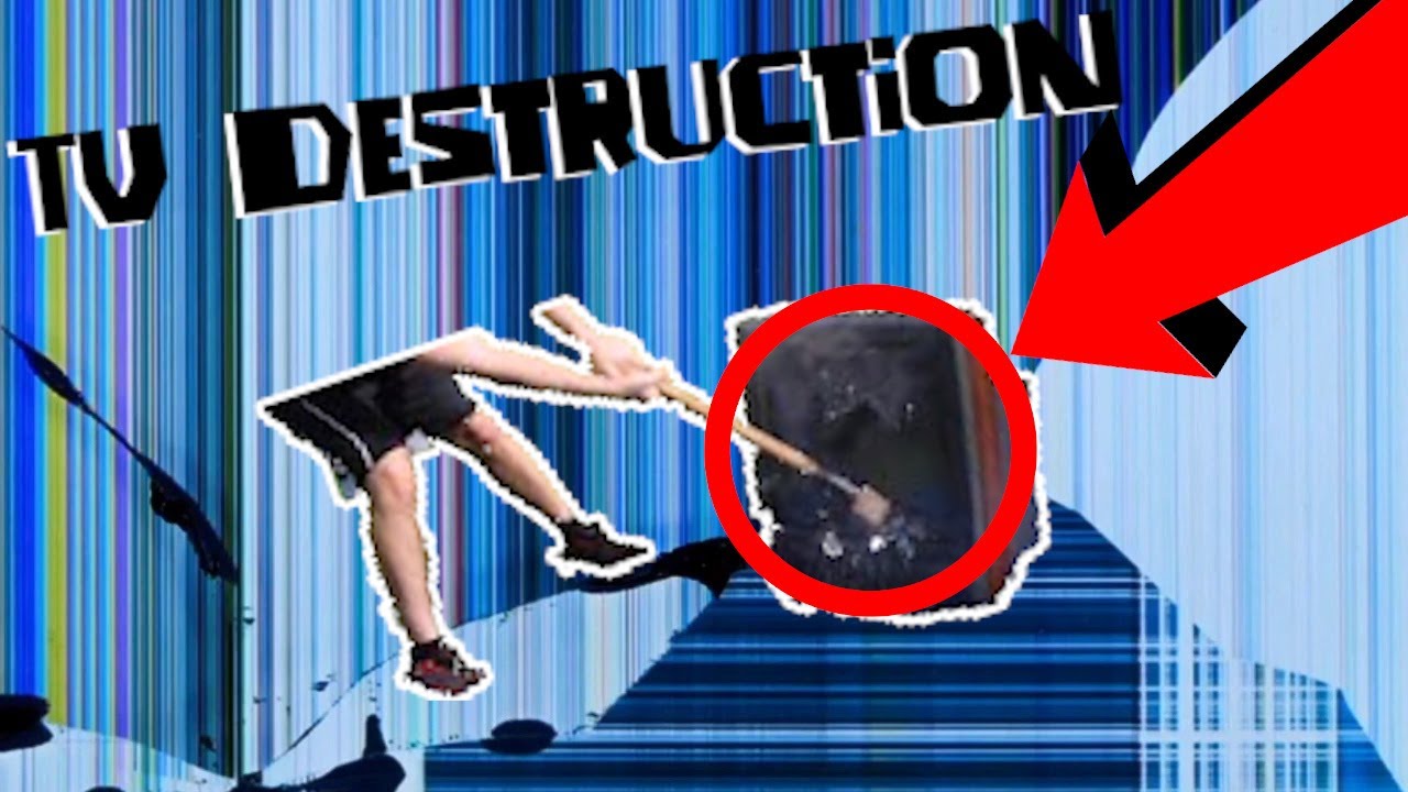 Destroying a TV from 2002 - DESTRUCTION - YouTube