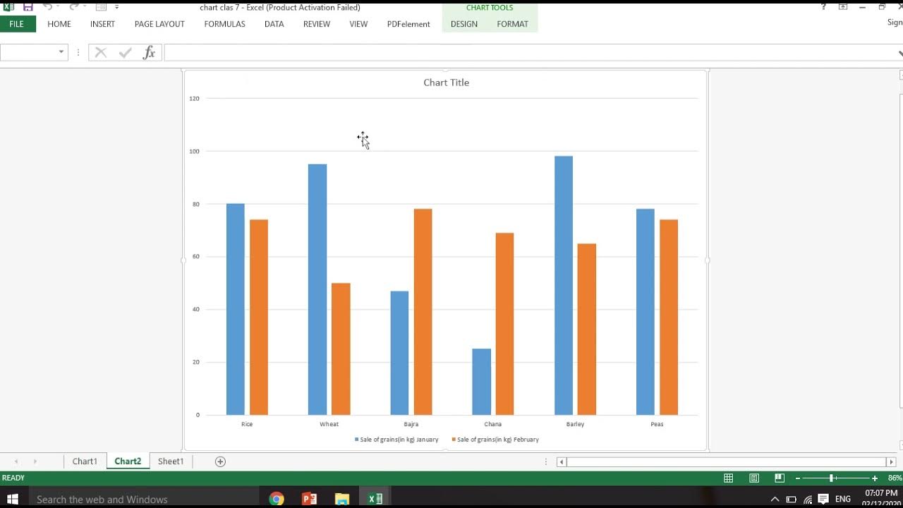 class 7 charts in excel - YouTube