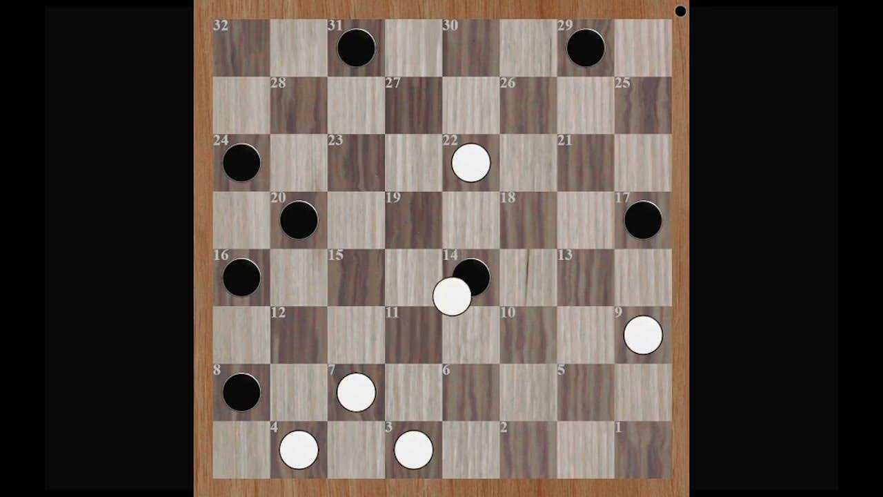 Spanish Checkers Game6Draw - YouTube