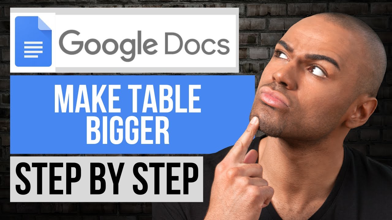 How to Make Table Bigger on Google Docs — Step by Step Google Docs ...