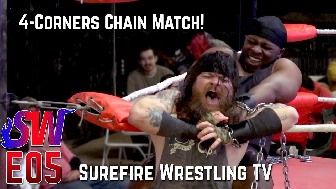 Surefire Wrestling TV [E05] - The 4-Corners Chain Match! - YouTube