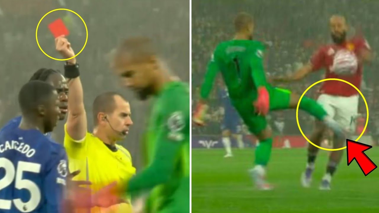Chelsea goalkeeper Robert Sanchez earns lightning-fast red card at Man ...