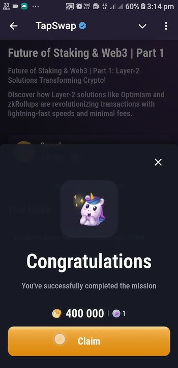 Future Of Staking & Web3 | Part 1 | Tapswap Verify code 3rd December - YouTube