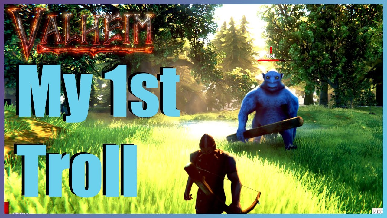Valheim My First Troll Encounter - How to Get His Giant Head - YouTube