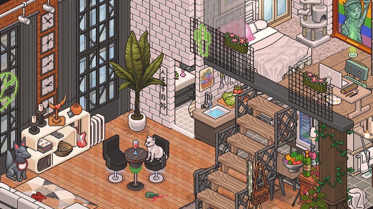 New York, Loft🌈🗽|| HABBO Speed Build Interior🛠|| ft. Xiaomin - YouTube