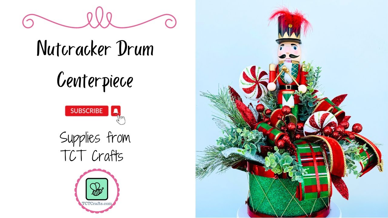 Christmas in July: Crafting a Handmade Red & Green Nutcracker Drum ...