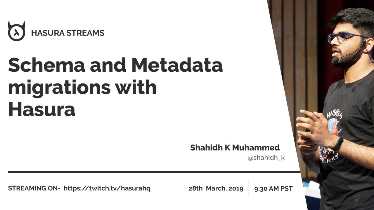 Schema and Metadata migrations with Hasura - YouTube