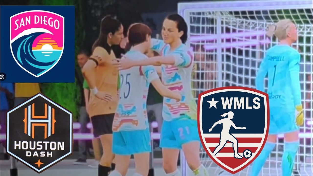 VOLTA FOOTBALL WMLS SAN DIEGO WAVE VS HOUSTON DASH. CLOSE GAME WHO ...
