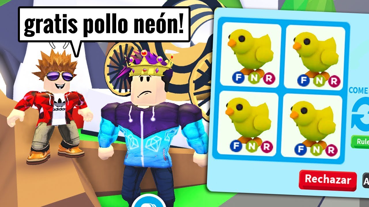 🐤 tiene 5 años y estafa con la nueva mascota POLLITO de ADOPT ME 😢 ...