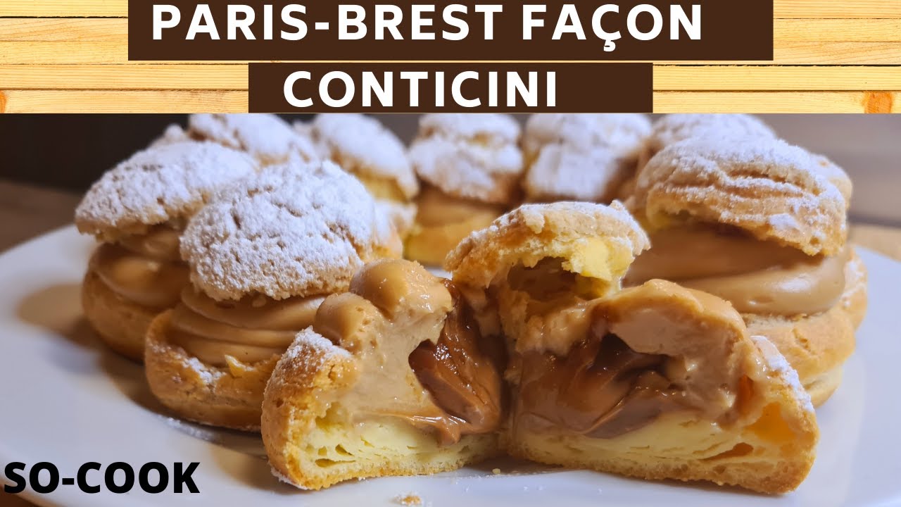 Recette Paris-Brest recette de PHILIPPE CONTICINI - YouTube