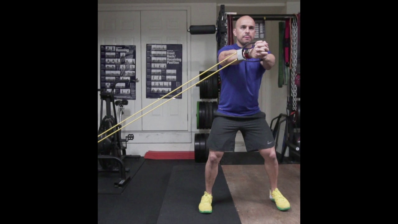 Pallof Press Walk Outs - YouTube