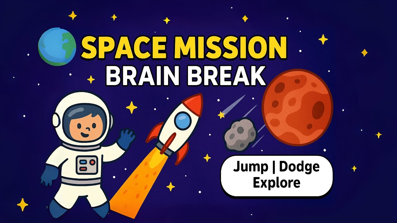 Space Adventure to Mars! | Interactive Brain Break for Kids 🚀🛰️🔭🧑‍🚀 ...