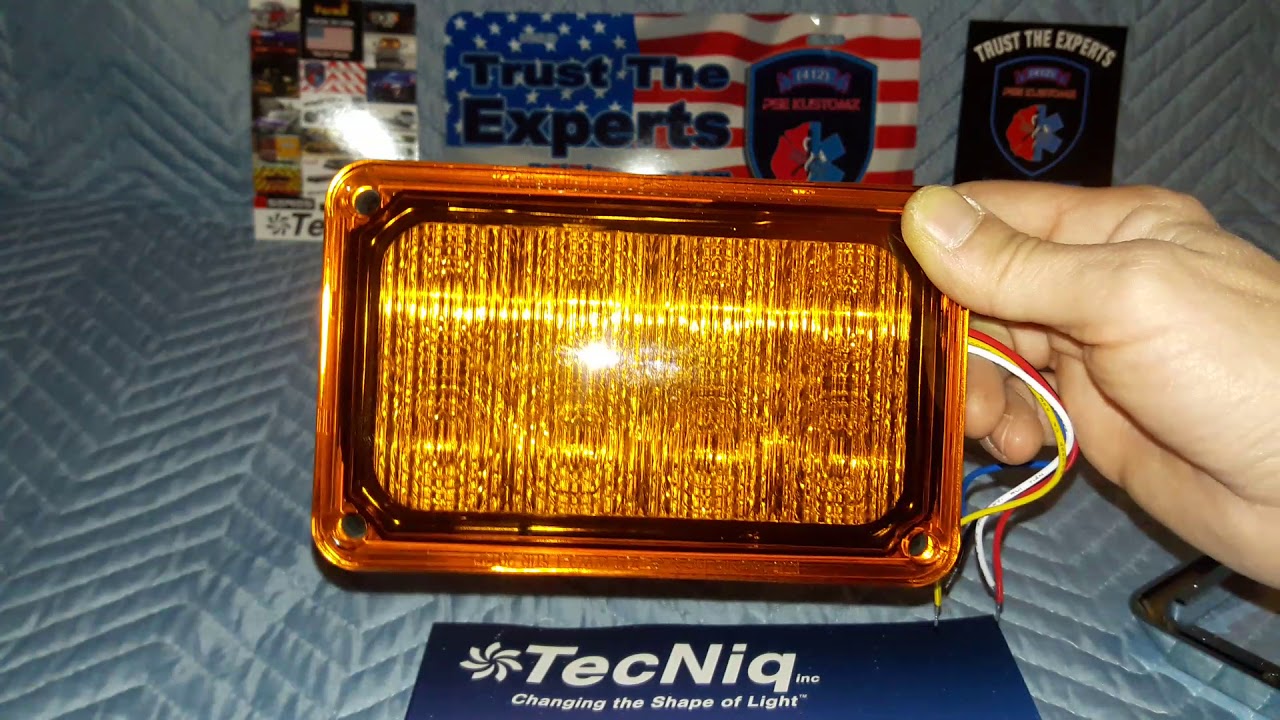 TecNiq K60 6"x4" Led Perimeter Warning Light - YouTube
