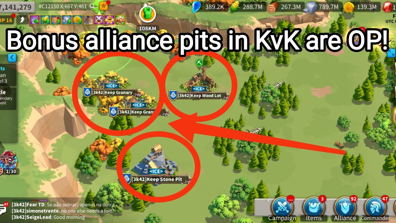 RoK new update gives you a lot of alliance rss pits during kvk! - YouTube