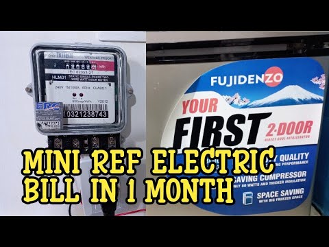Mini Ref Electric Bill in 1 Month Testing Fujidenzo | Local Electrician ...