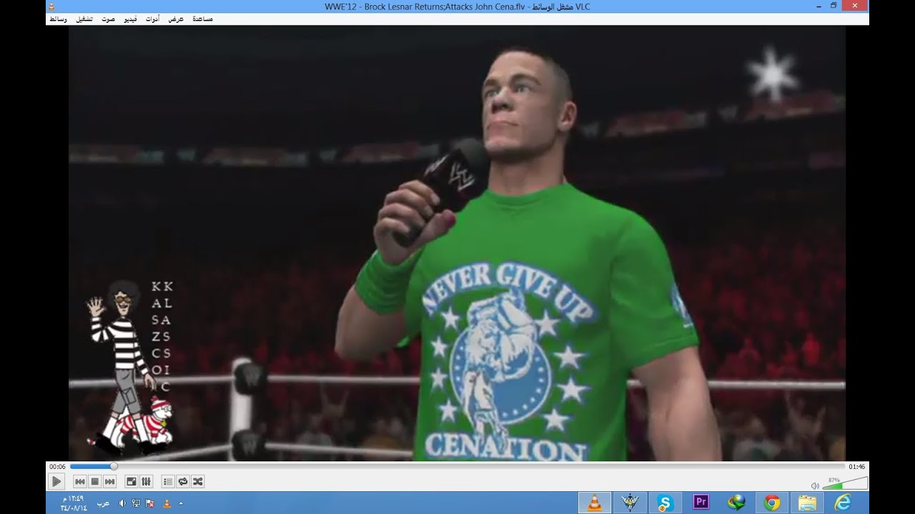 WWE'12 Brock Lesnar Returns;Attacks John Cena - YouTube