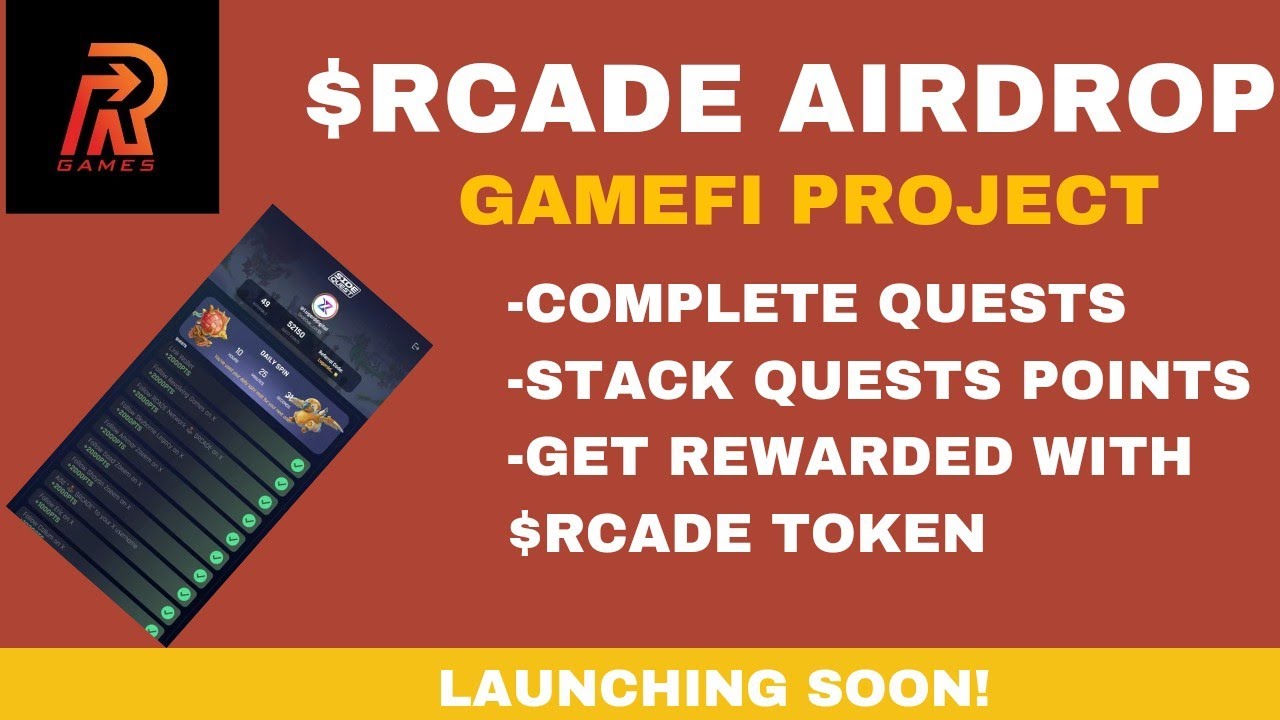 $RCADE AIRDROP - HOW TO COMPLETE YOUR QUESTS AND STACK QUESTS POINTS ...