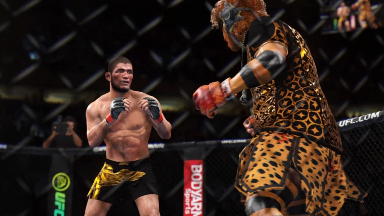 Khabib vs. Super Bee - EA Sports UFC 4 - Eagle Fights 🦅 - YouTube