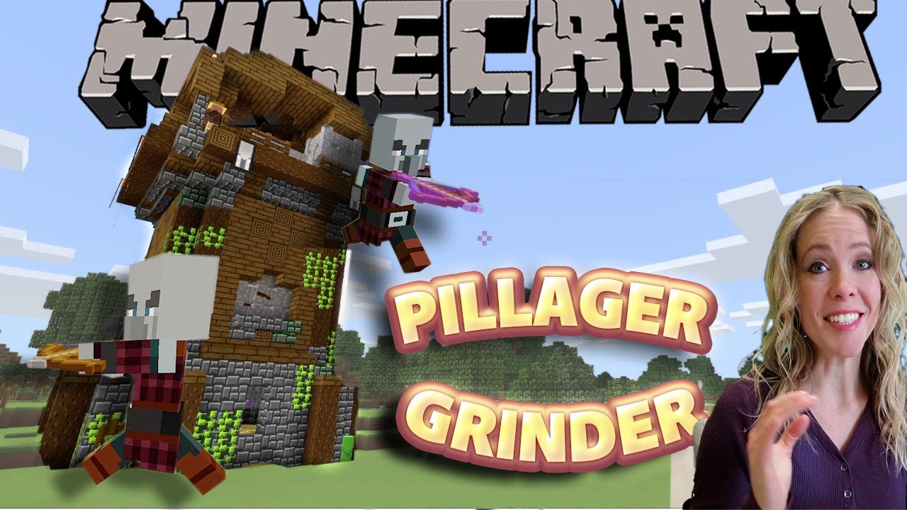 How To Make A Pillager Mob Grinder - EASY! - YouTube