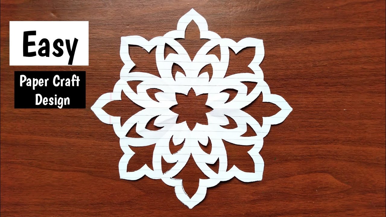 How to make easy paper craft design / DIY craft tutorial step by step # ...