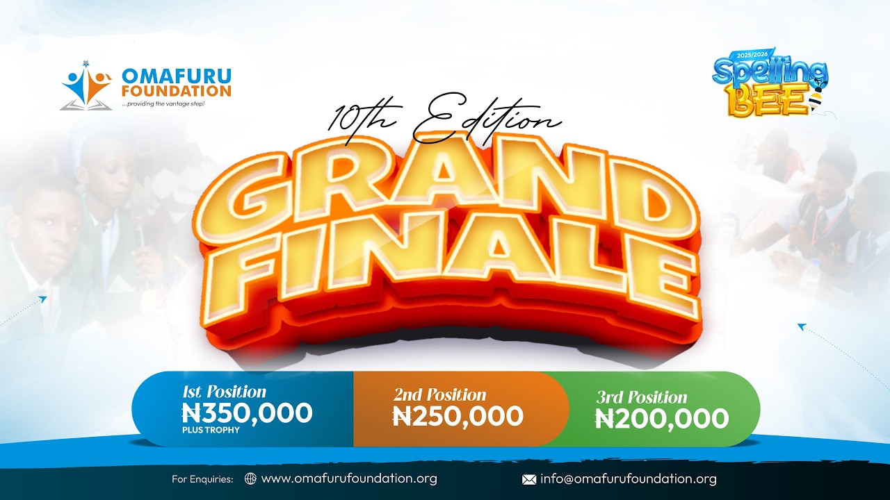 Grand Finale | Spelling Bee Competition | Omafuru Foundation - YouTube